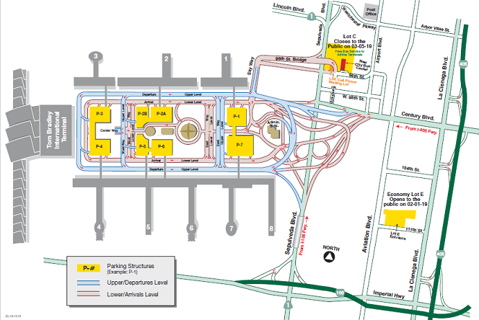 LAX Terminal Map